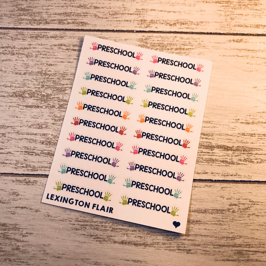 Preschool Stickers Planner Stickers - Etsy