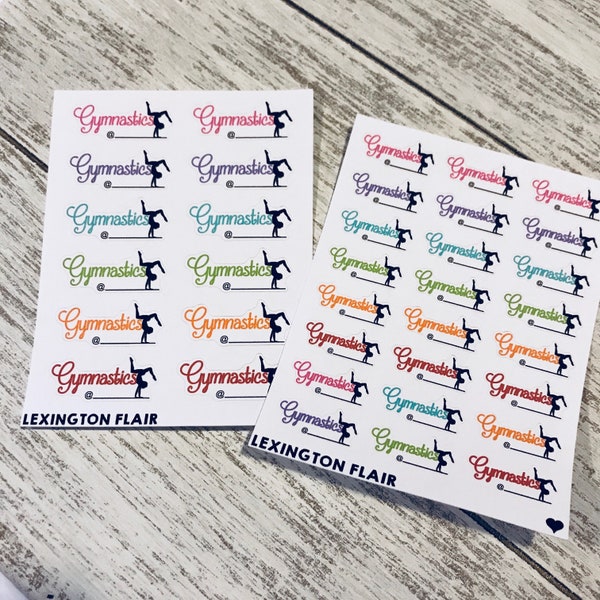 Gymnastics Planner Stickers - Etsy