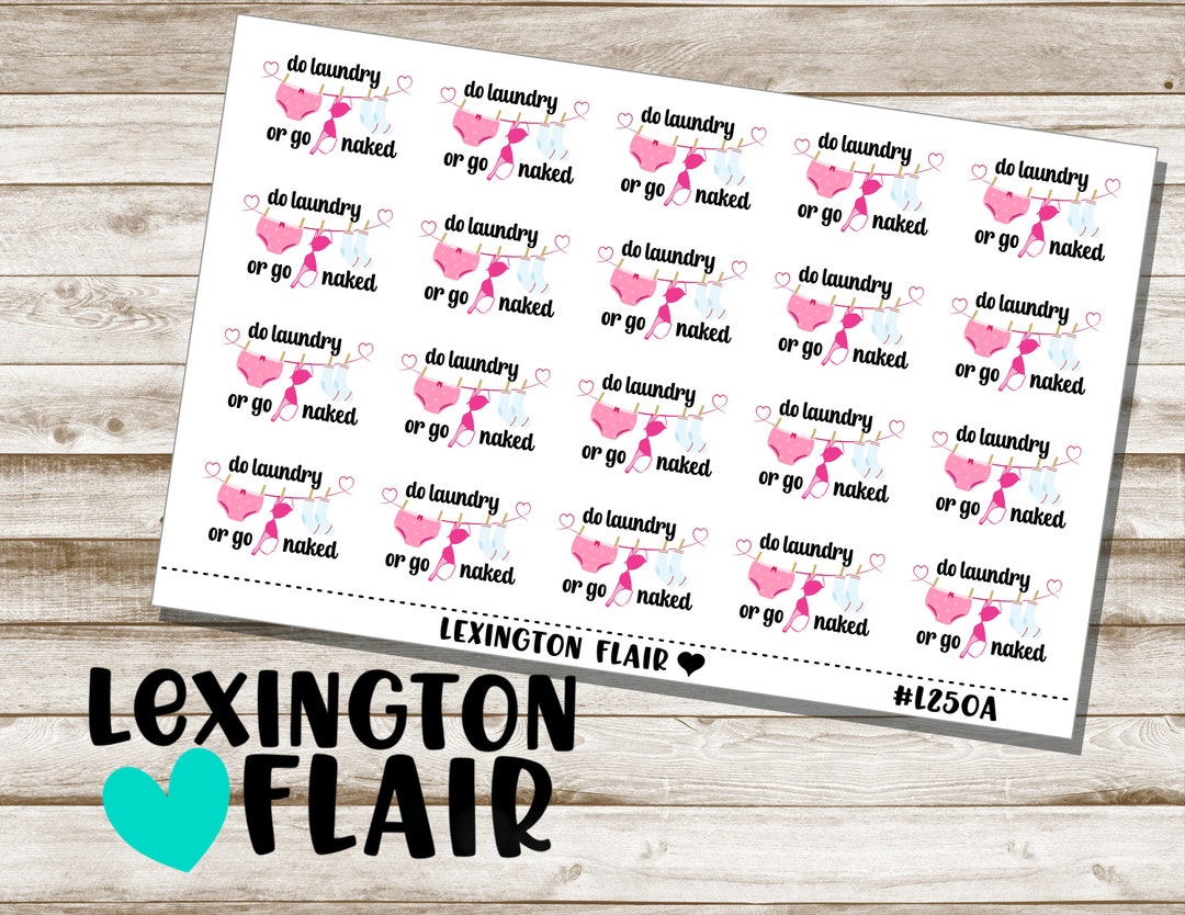 Laundry Stickers - Different Sizes Available - Planner Stickers - Etsy