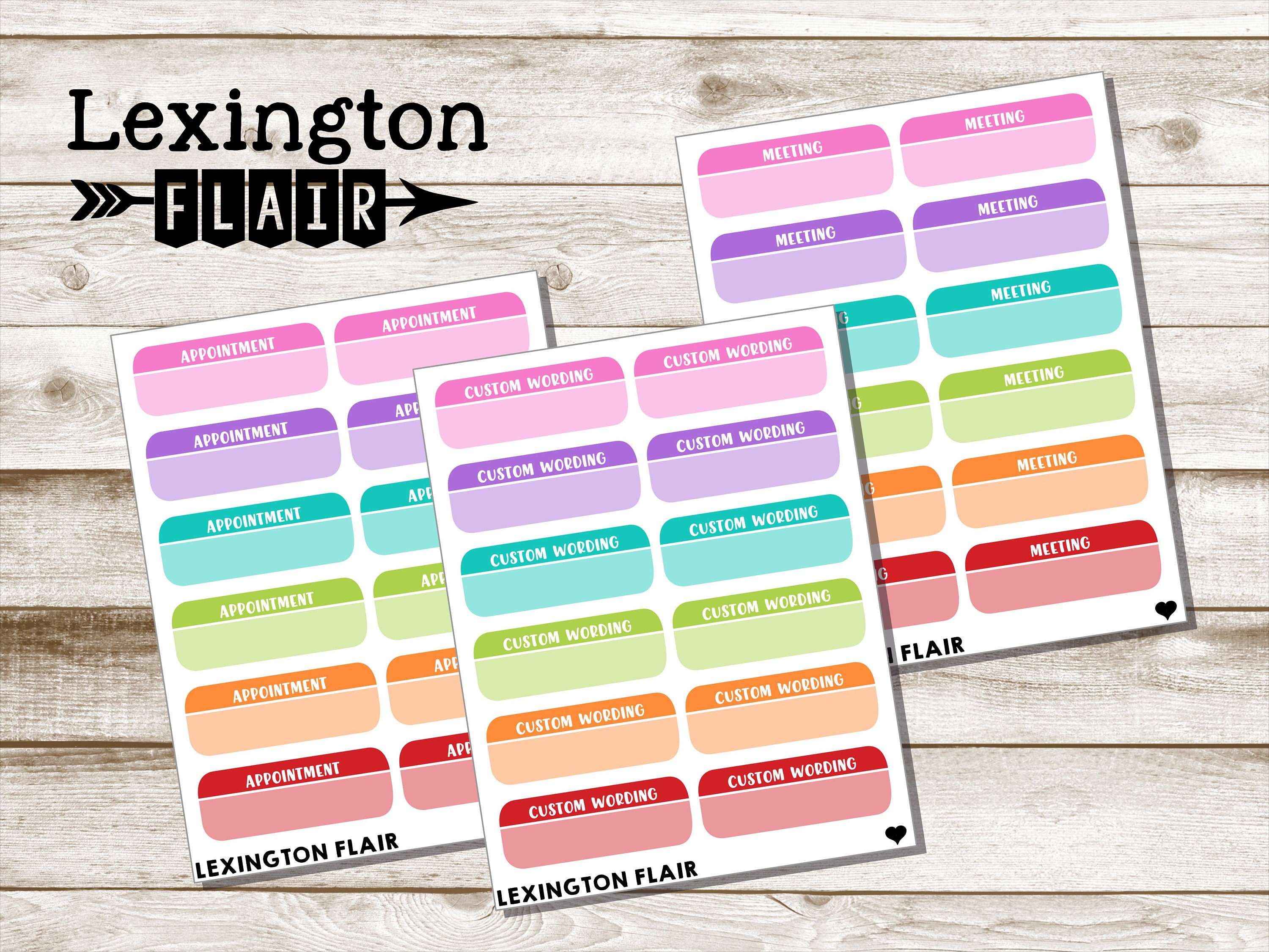 Custom Label Planner Stickers - Etsy
