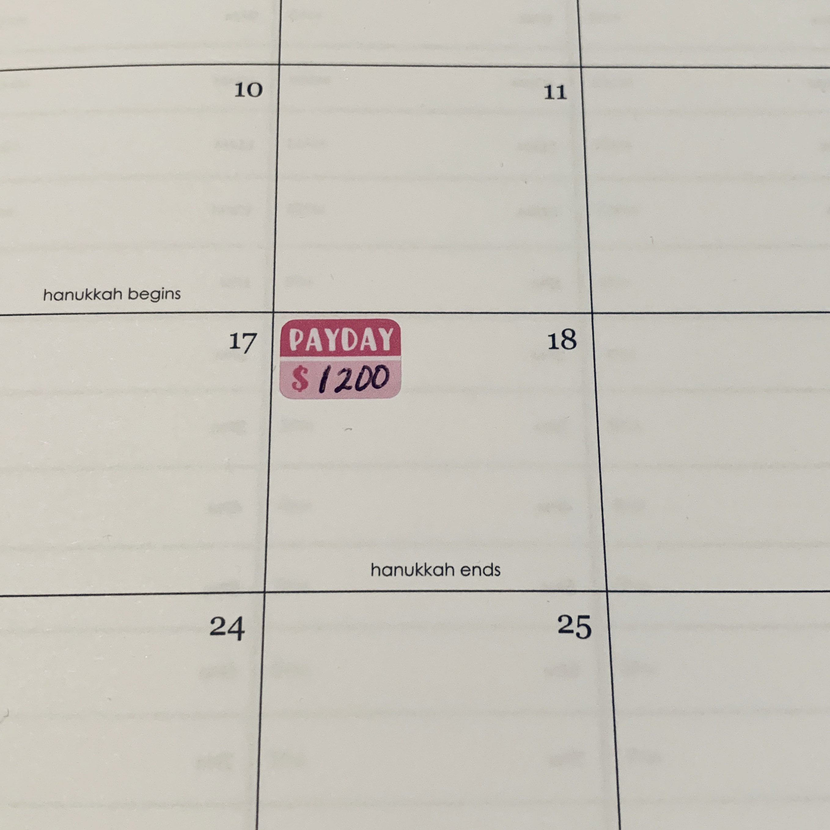 Payday Tracker Two-toned Mini Planner Stickers - Etsy