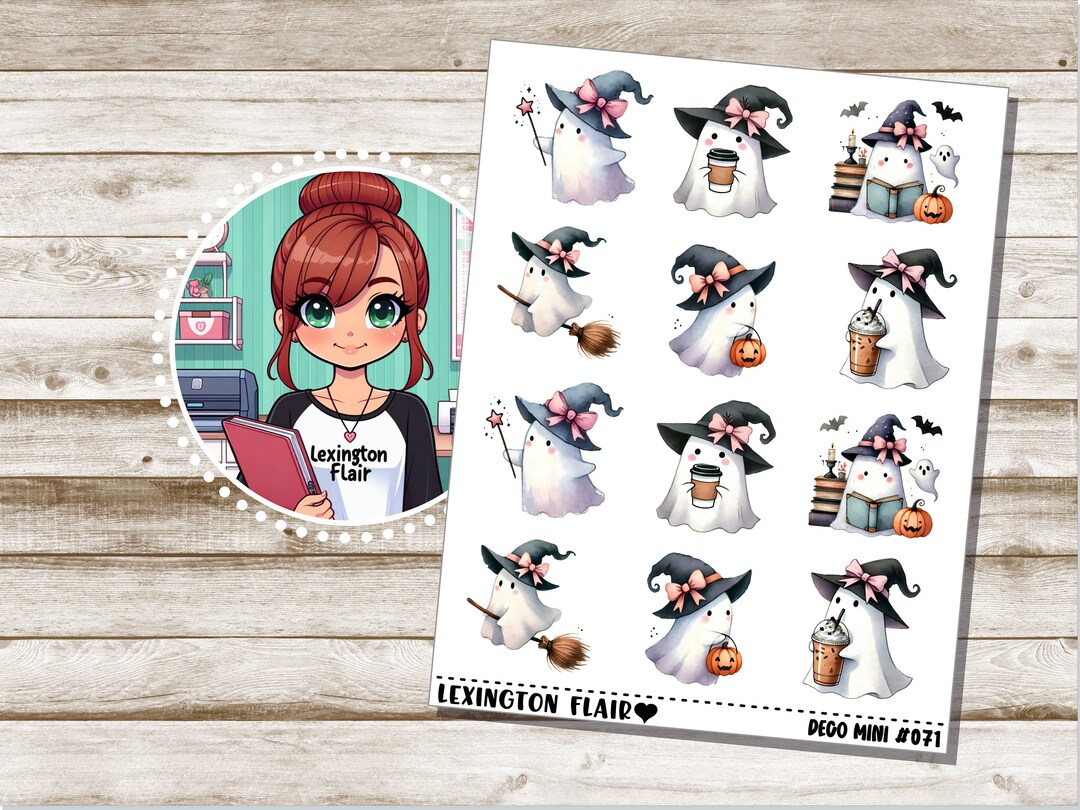 Deco Mini - #071- Sweet Ghosts - Planner Stickers - Etsy