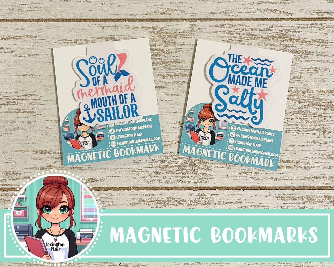 Magnetic Bookmark - Ocean - Beach Themed Magnetic Bookmarks - Etsy