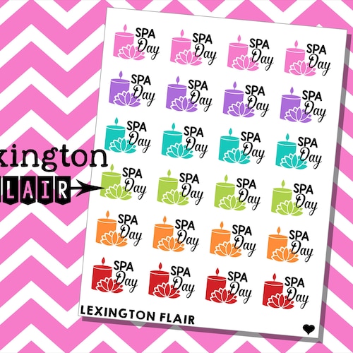 Spa Day Planner Stickers - Etsy