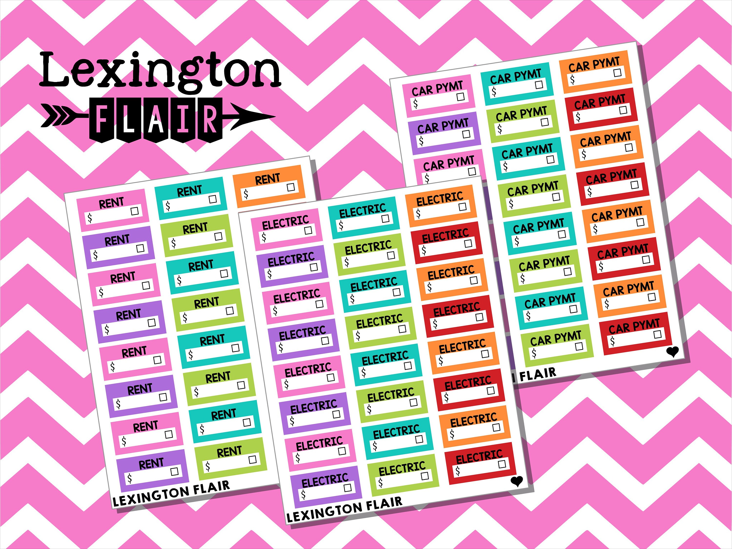 MINI Custom Bill Due Planner Stickers For Your Planner or | Etsy