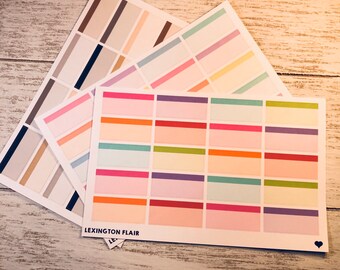 Dash Outline Label Planner Stickers Quarter Sized Stickers - Etsy