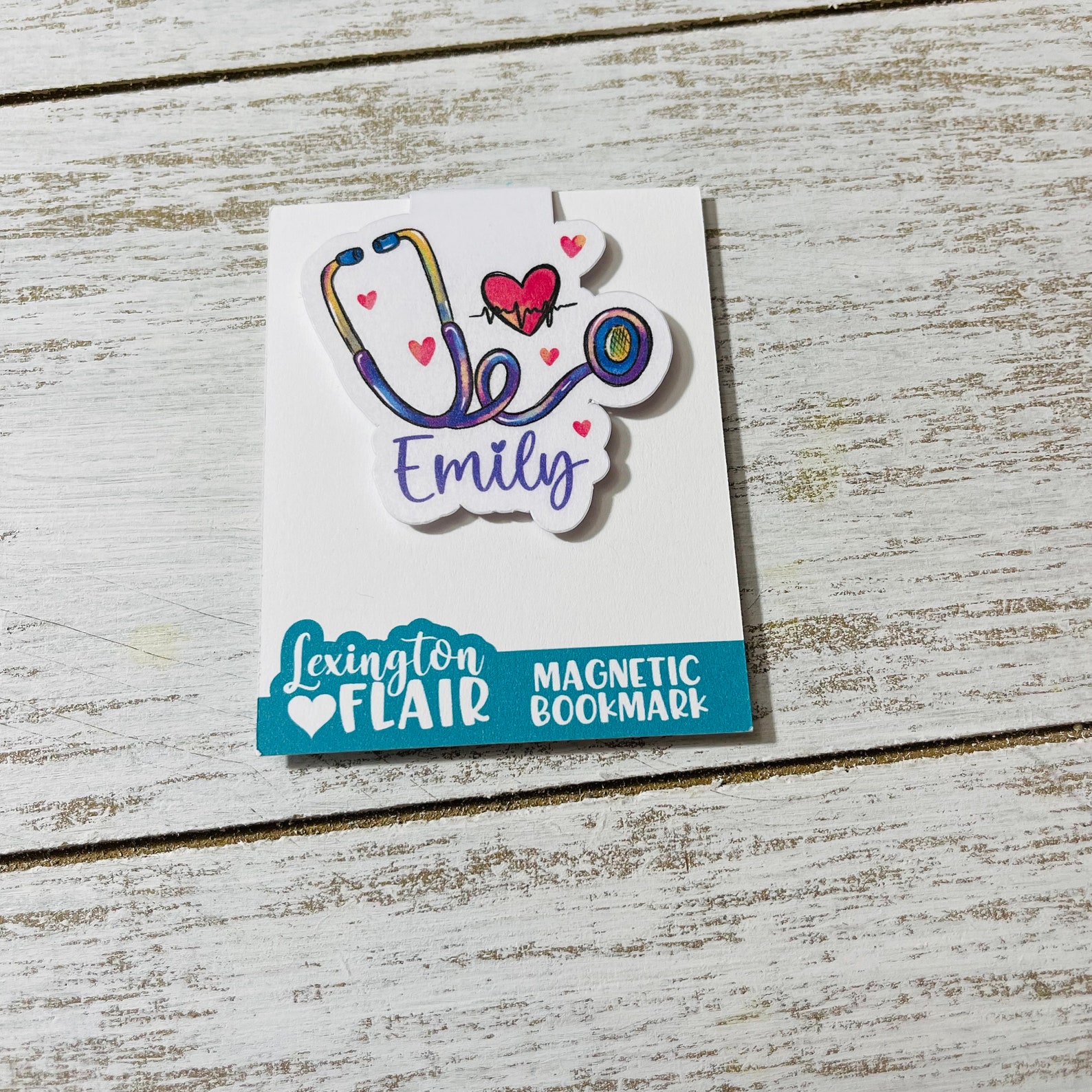 Magnetic Bookmark - Stethoscope With Custom NAME - Etsy