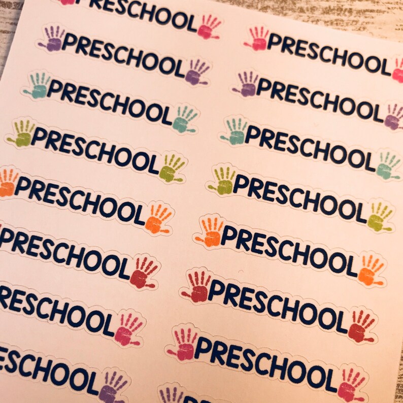 Preschool Stickers Planner Stickers - Etsy