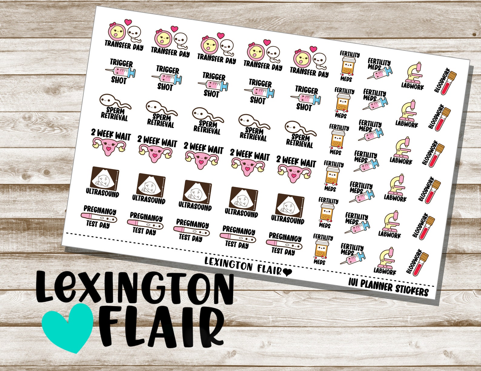 Fertility - IUI - IVF - Planner Stickers - Etsy