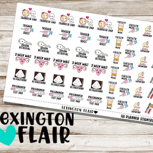 Fertility - IUI - IVF - Planner Stickers - Etsy