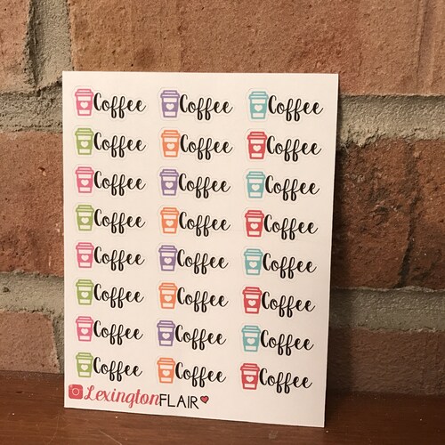 Morning Coffee Planner Sticker Coffee Stickers - Etsy