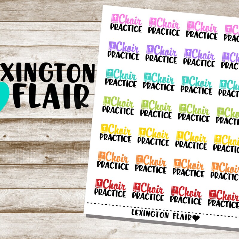 Choir Practice Sticker - Etsy