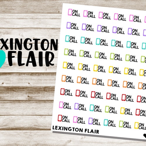36 on Call Corner Planner Stickers Work Reminder Tracker - Etsy