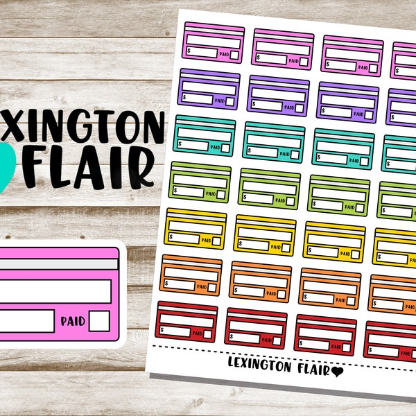 Credit Card Labels, Stickers - Etsy