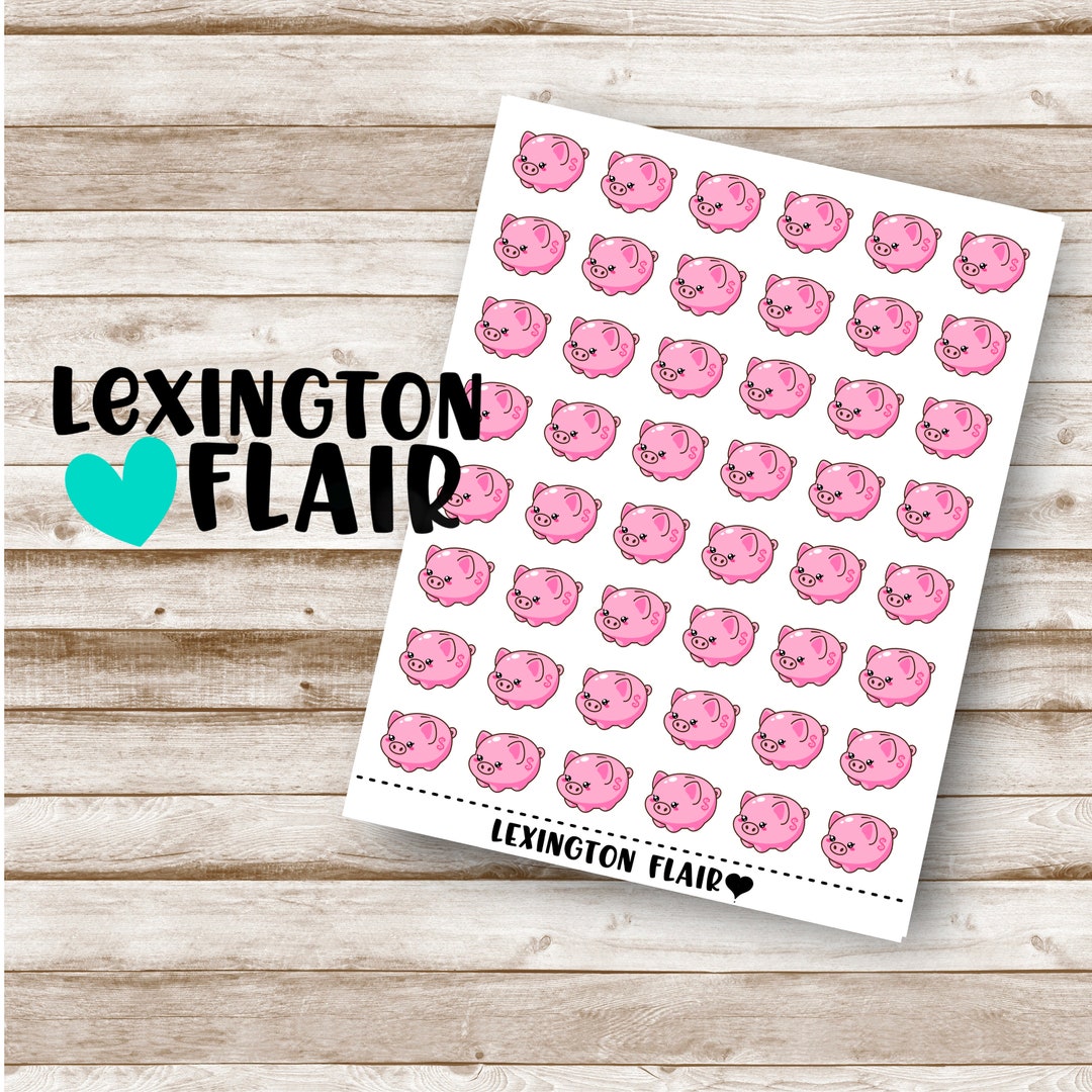 Piggy Bank Icon Stickers - Planner Stickers - Etsy