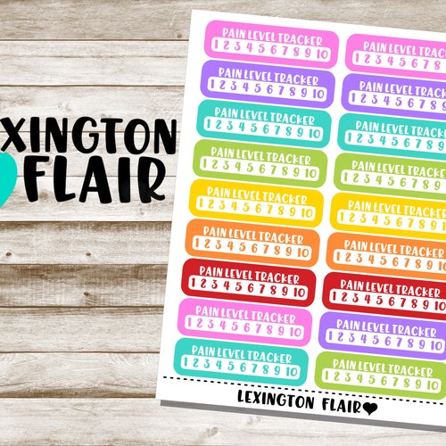 Pain Rating Planner Stickers Pain Faces Stickers Pain - Etsy