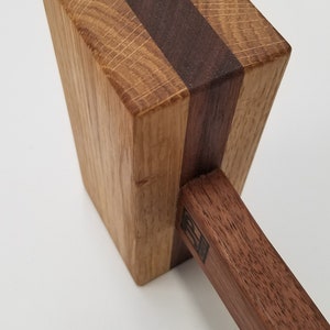 Custom Handcrafted Walnut and Oak Ice Mallet Ice Smasher for Cocktail ...