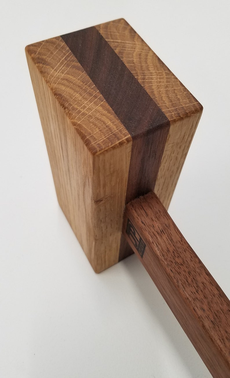 Custom Handcrafted Walnut and Oak Ice Mallet Ice Smasher for Cocktail ...