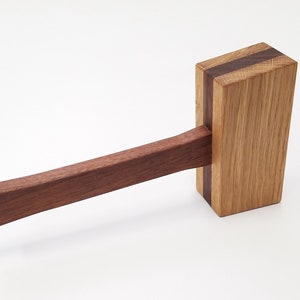 Custom Handcrafted Walnut and Oak Ice Mallet Ice Smasher for Cocktail ...