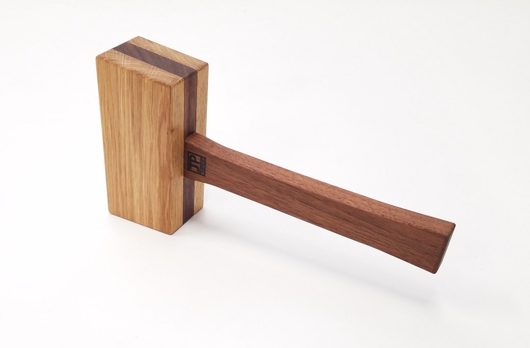 Custom Handcrafted Walnut and Oak Ice Mallet Ice Smasher for Cocktail ...