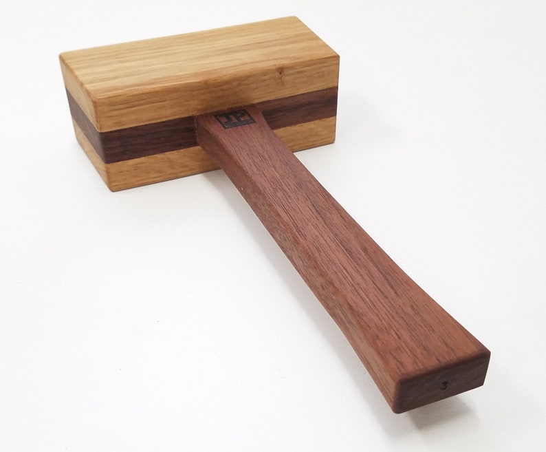 Custom Handcrafted Walnut and Oak Ice Mallet Ice Smasher for Cocktail ...