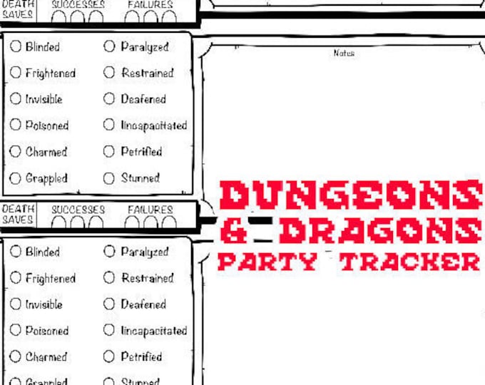 Dungeons and Dragons 5e Compatible Monster Tracking Sheet - Etsy Hong Kong