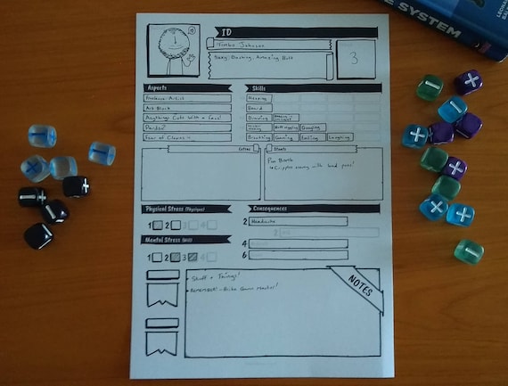 Fate Character Sheet Character Sheets | Fate Character Sheet