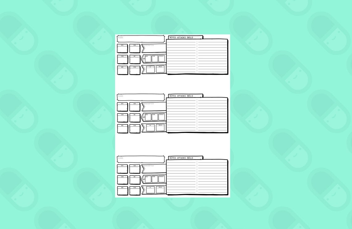 Dungeons & Dragons Companion Sheet 5th Edition Compatible - Etsy