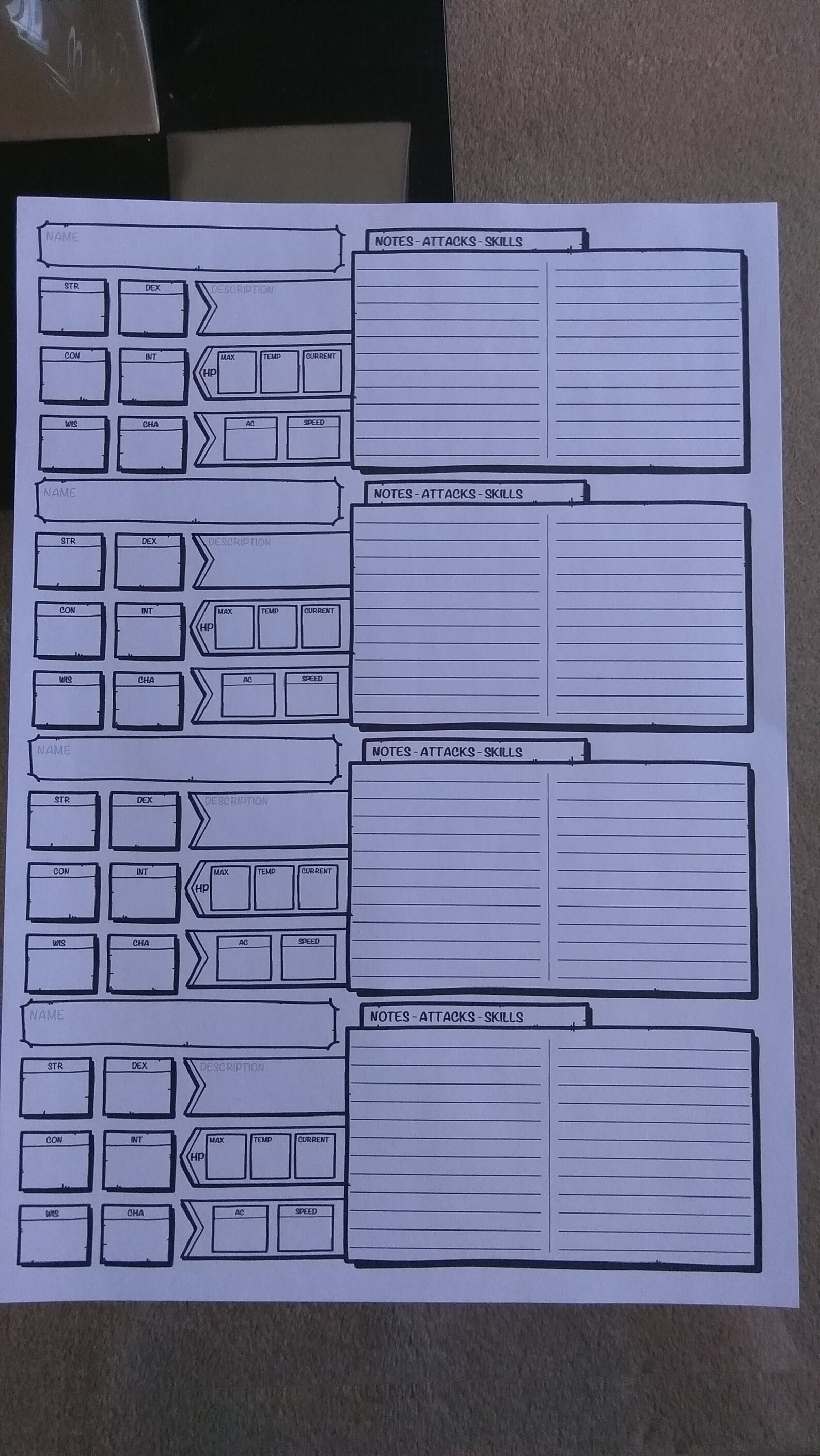 Dungeons & Dragons Companion Sheet 5th Edition Compatible - Etsy