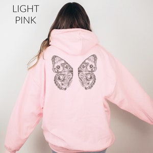 Moth Wings Moth Hoodie Moth Sweatshirt Moth Shirt Cottage Core Hoodie ...