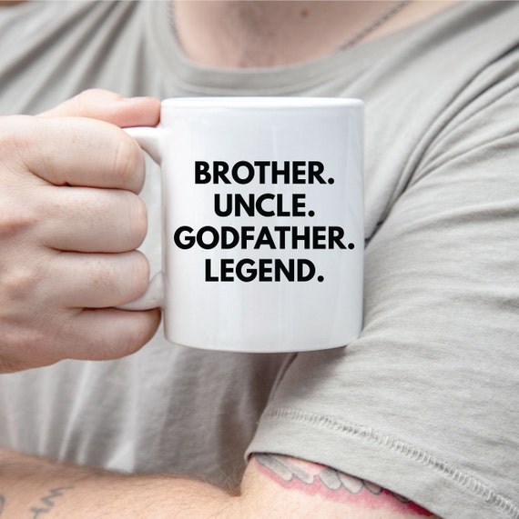 Brother Uncle Godfather Legend Mug Brother Pregnancy | Etsy