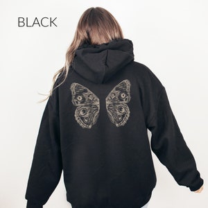 Moth Wings Moth Hoodie Moth Sweatshirt Moth Shirt Cottage Core Hoodie ...