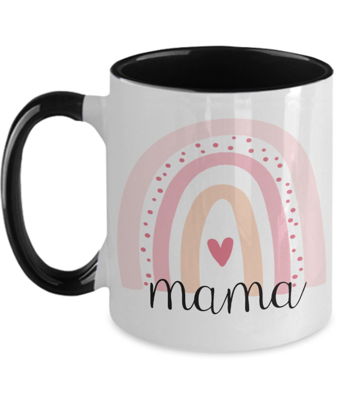 Mothers Day Mug Mama Mug With Cute Rainbow Print on Both - Etsy