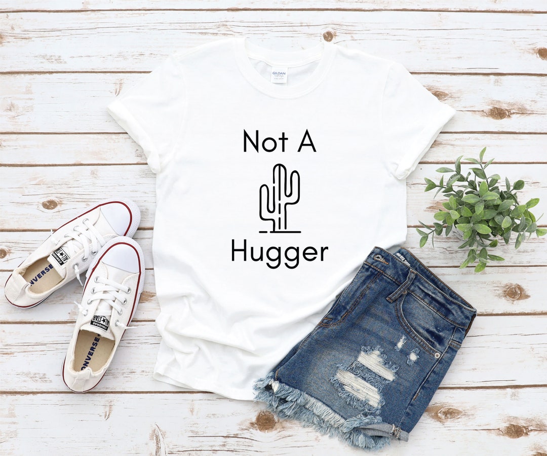 Not A Hugger Shirt, I Am Not A Hugger, Gift for BFF, Cute Introvert ...