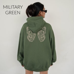 Moth Wings Moth Hoodie Moth Sweatshirt Moth Shirt Cottage Core Hoodie ...