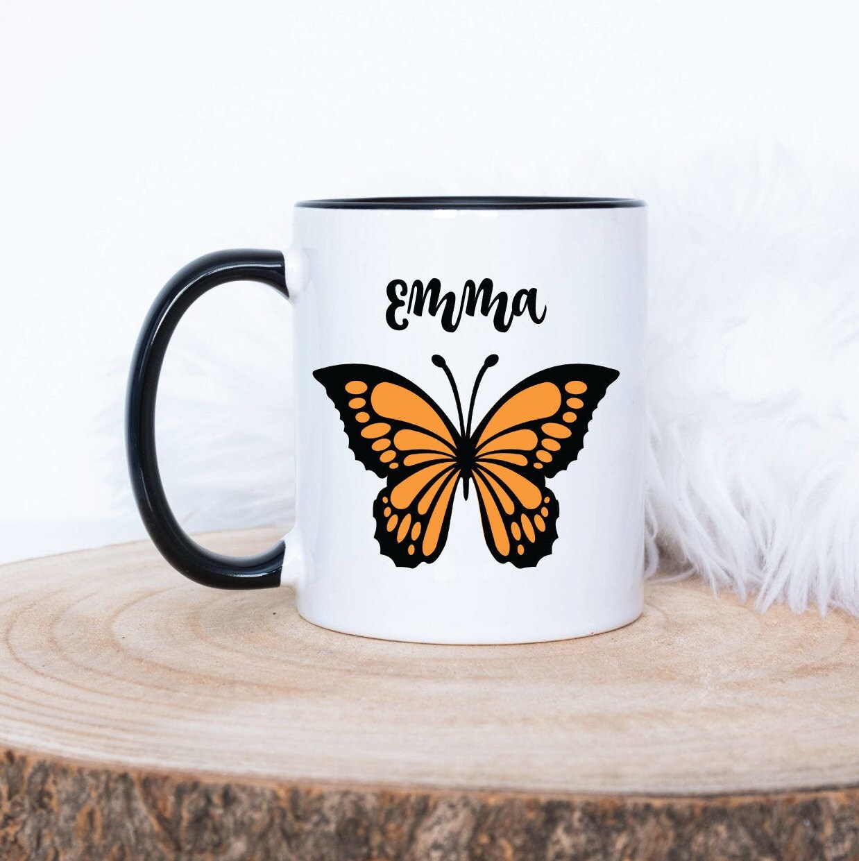 Personalized Butterfly Mug, Personalized Gift, Butterfly Cup, Butterfly ...