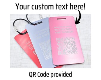Qr Code Bag Tag - Etsy