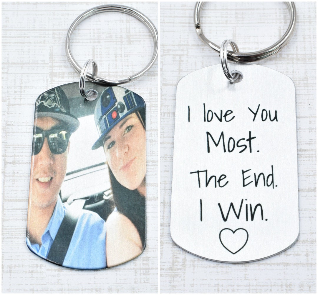 Double Sided Key Chain - Custom Text - Custom Photo Keychain - Dogtag ...