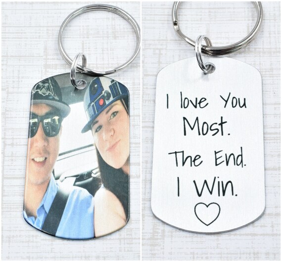 Double Sided Key Chain Custom Text Custom Photo Keychain - Etsy