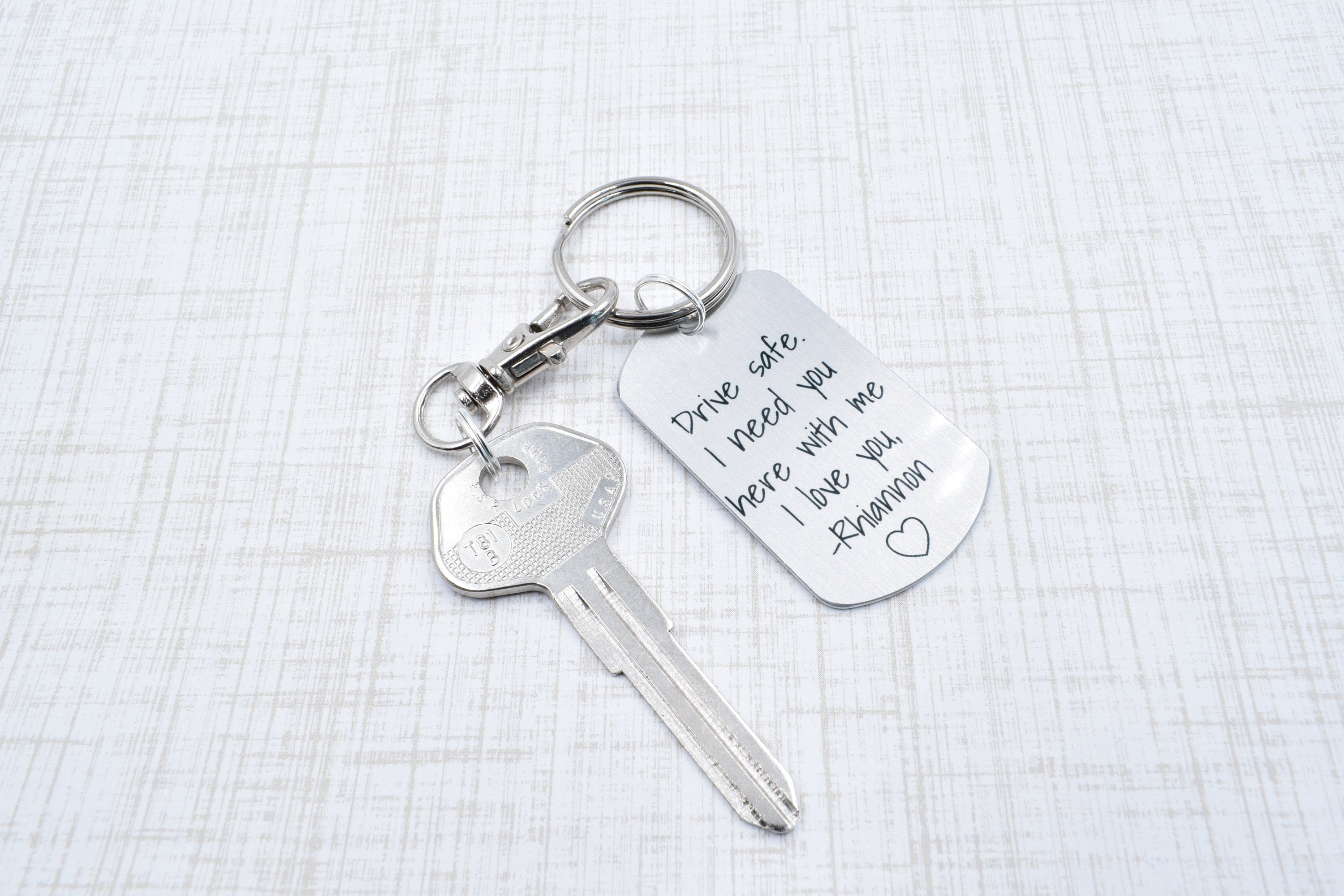 Drive Safe Keychain Custom Name Double Sided Key Chain - Etsy