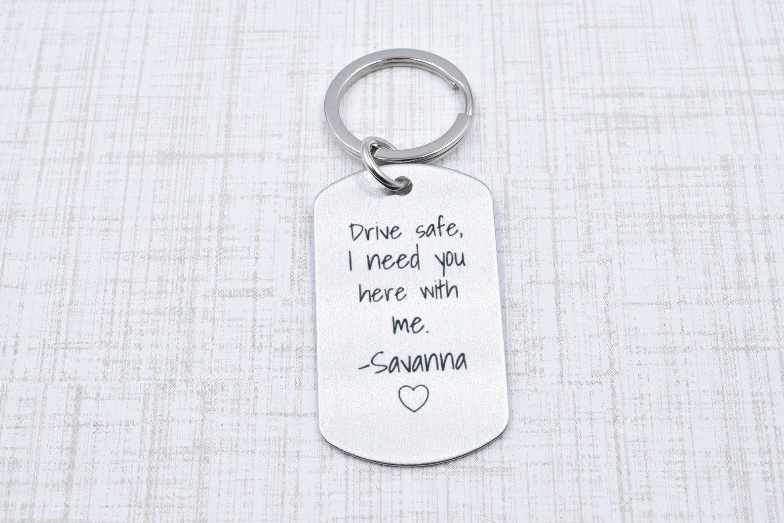 Drive Safe Keychain Double Sided Key Chain photo Keychain | Etsy