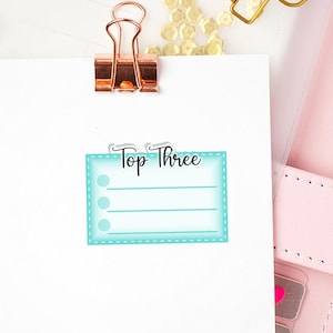 Top Three Checklist Planner Stickers for Productivity Stickers for ...