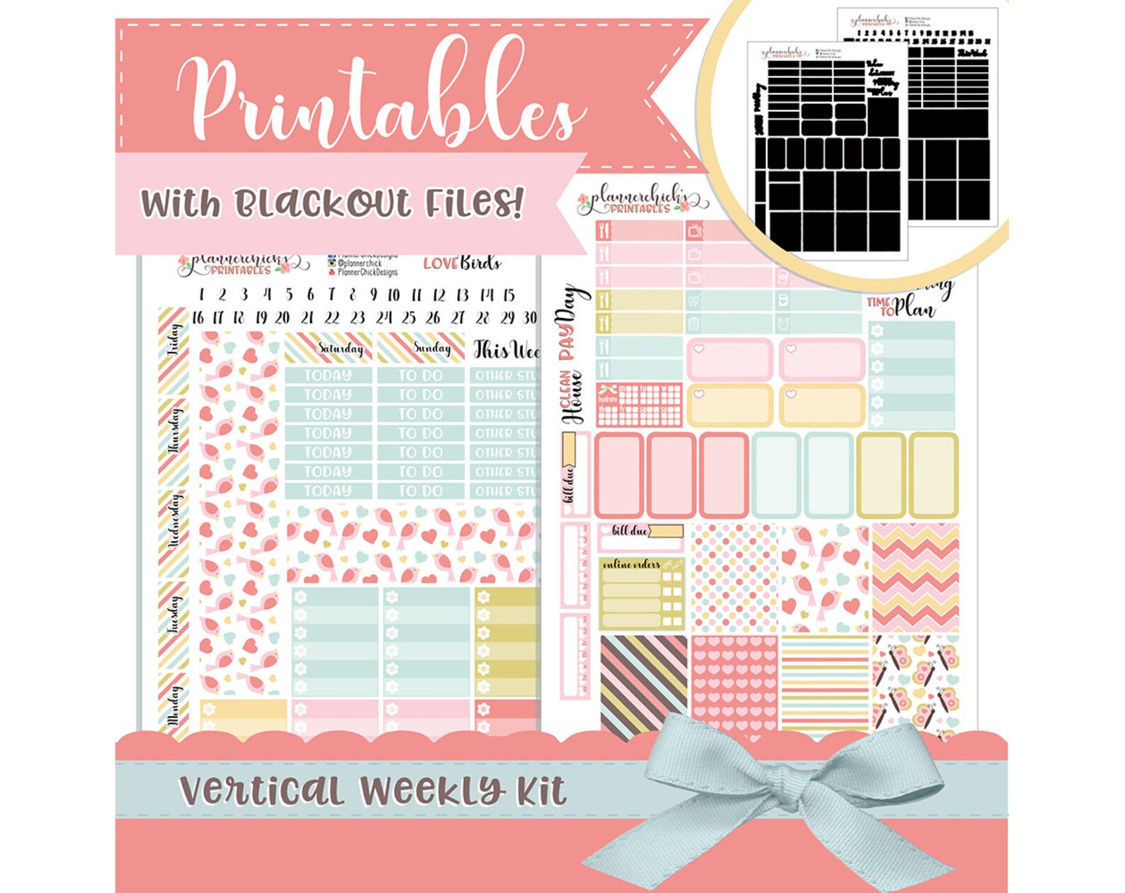 PRINTABLE Planner Stickers Stickers for Erin Condren - Etsy
