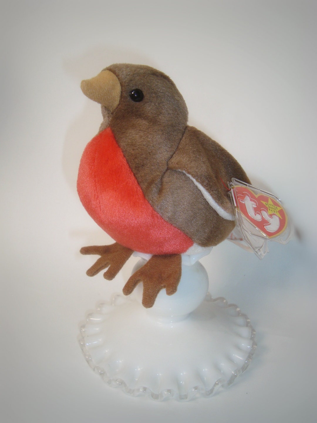 Ty Early Beanie Baby, Early the Robin Bird Beanie Baby, Retired 1998 ...