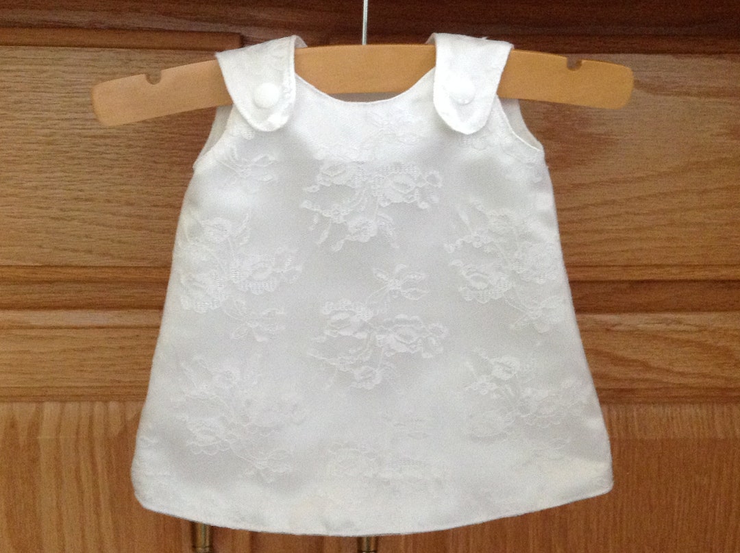 Premature Baby White Satin Dress, Lace Dress, Special Occasion - Etsy