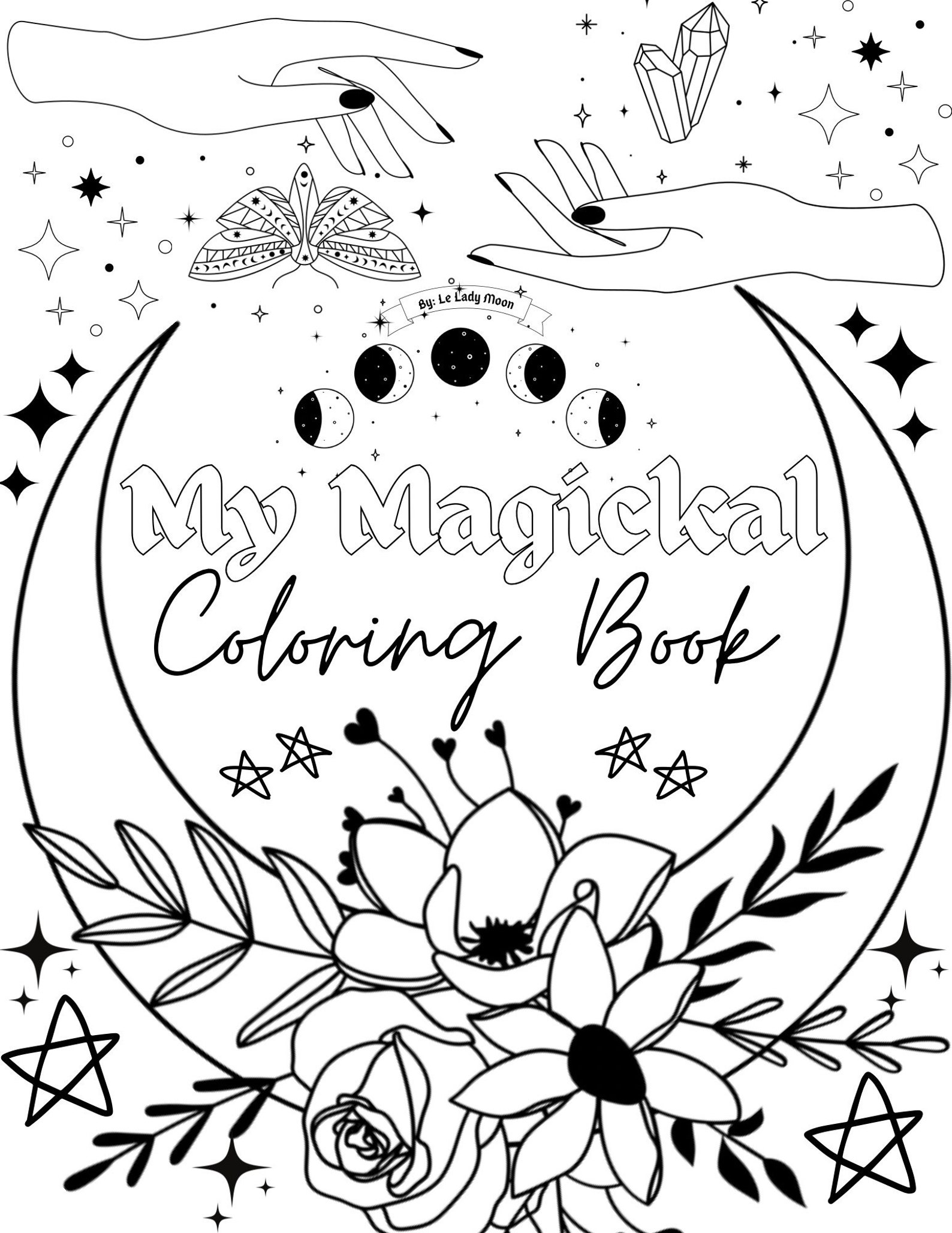 My Magickal Coloring Book Printable / Digital Download / - Etsy