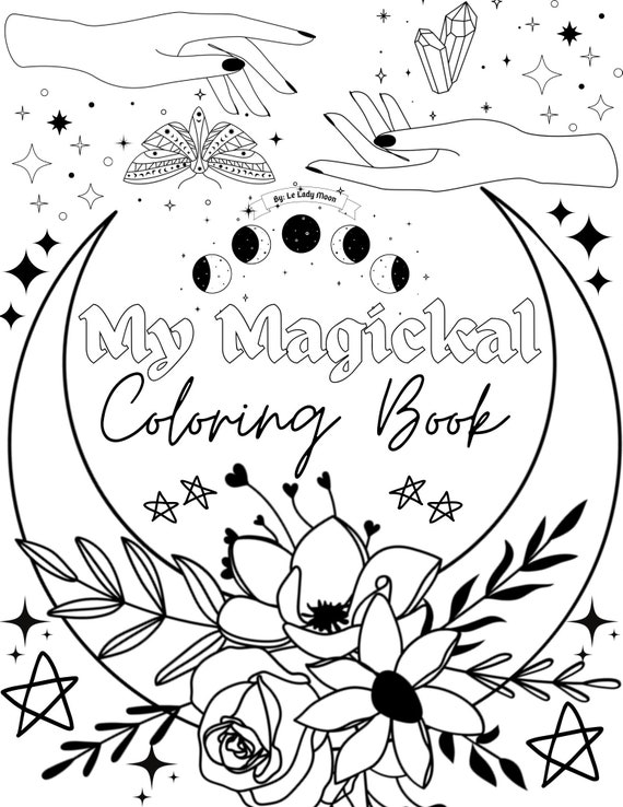My Magickal Coloring Book Printable / Digital Download / - Etsy
