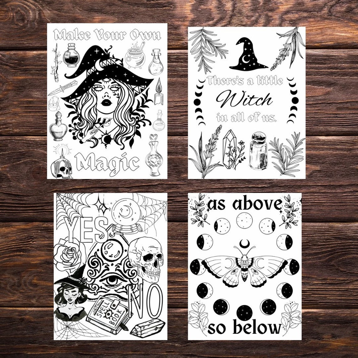 My Magickal Coloring Book Printable / Digital Download / Printable ...