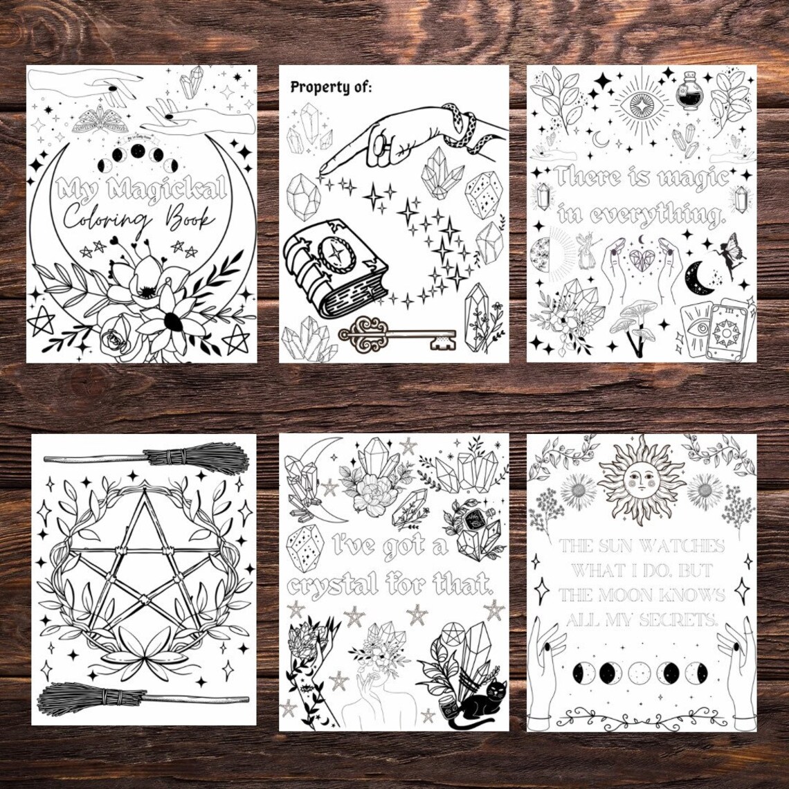 My Magickal Coloring Book Printable / Digital Download / - Etsy