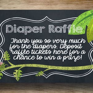 Jungle/safari Diaper Raffle Tickets INSTANT DOWNLOAD - Etsy